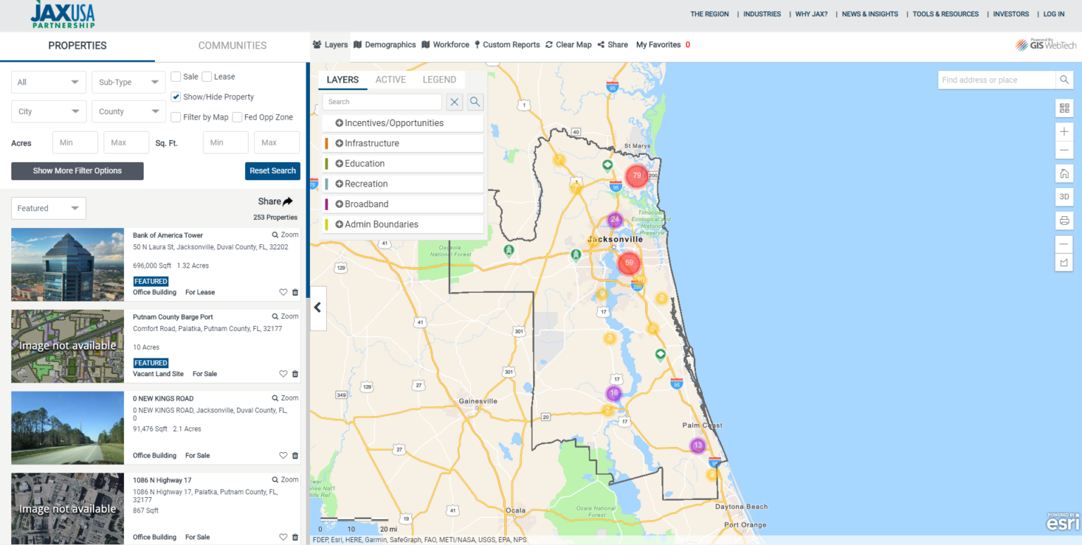 JAXUSA Offers Virtual Site Package for Business Recruitment - JAXUSA